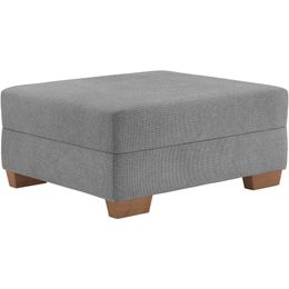 Hocker Home Affaire "DuraSpring" Gr. B/H/T: 98cm x 44cm x 82cm, Microfaser, grau (memphis 20 stone) Mit DuraSpring-Taschenfederkern, bis 140 kg belastbar