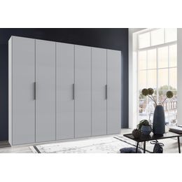 Kleiderschrank wimex "Level by fresh to go" Schränke Gr. B/H/T: 300 cm x 216 cm x 58 cm, 6 St., weiß (weiß, light grey) ohne Schubladen