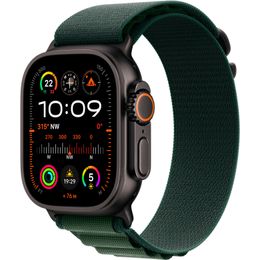 Smartwatch Apple "Watch Ultra 2 (2024) GPS + Cellular" Smartwatches Gr. 49 mm, Cellular, S, Alpine Loop, schwarz