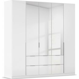 Drehtürenschrank Rauch "Kleiderschrank Schrank Garderobe AGORDO mit Dekor- oder Hochglanzfront" Schränke Gr. B/H/T: 226 cm x 229 cm x 54 cm, 5 St., weiß (alpinweiß, hochglanz weiß) mit Außenschubkästen, in 6 Breiten und 2 Höhen MADE IN GERMANY