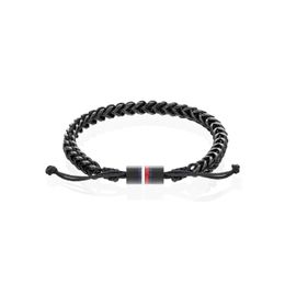 Armband Tommy Hilfiger "Schmuck Edelstahl Armschmuck Nylonarmband" Armbänder Gr. Edelstahl-Nylon, schwarz Herren