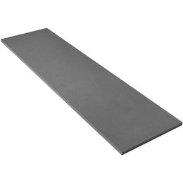 Arbeitsplatte KOCHSTATION "KS-Universal", grau (anthrazit), B:120cm H:2,8cm T:60cm, Spanplatte, Tischplatten, Stärke 28 mm, verschiedene Breiten und Farben