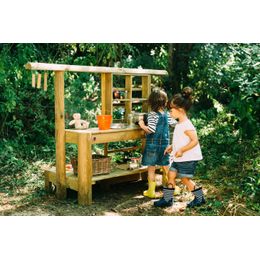 Outdoor-Spielküche Plum "Discovery" Spielküchen beige (natur) Kinder BxTxH: 68x161x114 cm