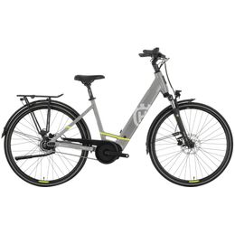 E-Bike HUSQVARNA E-BICYCLES "E-Citybike Towner 2" E-Bikes Gr. 46 cm, 28 Zoll (71,12 cm), grau (dark grey) Pedelec, Elektrofahrrad für Herren u. Damen, Cityrad, tiefer Einstieg