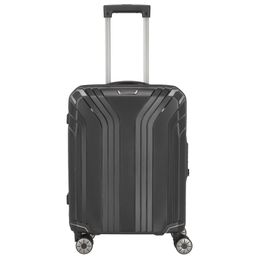 Hartschalen-Trolley Travelite "ELVAA S" Gr. B/H/T: 40 cm x 55 cm x 20 cm 41 l, schwarz Koffer Handgepäck-Koffer Reisegepäck Hartschallenkoffer Reisekoffer