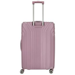 Hartschalen-Trolley Travelite "ELVAA L" Gr. B/H/T: 51 cm x 76 cm x 31 cm 102 l, rosa (rosé) Koffer Hartschallenkoffer groß Reisegepäck Reisekoffer TSA Schloss