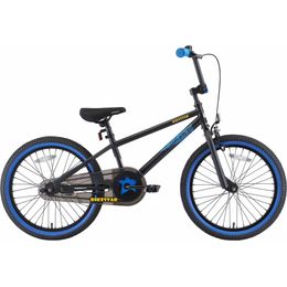 BMX-Rad Bikestar "BMX" Gr. 26, schwarz (blau, schwarz), Fahrräder, Kinder, 26cm, 20 Zoll (50,80cm)