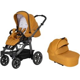 Kombi-Kinderwagen Hartan "Racer GTS - Casual Collection" gelb (forest friends) Baby Kinderwagen mit Falttasche Trend; Made in Germany