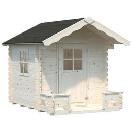 Spielhaus Palmako "Sam 2,4 m²" Spielhäuser beige (natur) Kinder mit Terrasse