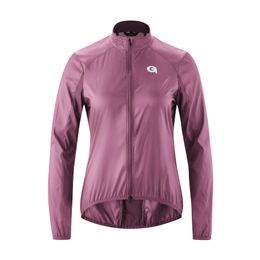 Fahrradjacke Gonso "PORLEZZA" Gr. 40, lila (dunkellila) Damen Jacken Radjacke, atmungsaktive Rennrad-Windjacke, Funktionsjacke