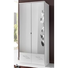 Kleiderschrank wimex "Imago" Schränke Gr. B/H/T: 90 cm x 199 cm x 58 cm, mit Schubkästen, 2 St., weiß