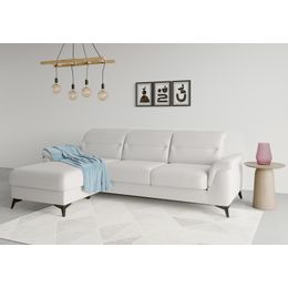 Sit & More Ecksofa SIT & MORE "Sinatra L-Form", silber, B:258cm H:85cm T:170cm, 98% Polyester, 2% Polyamid, Sofas, Ecksofa, mit Recamiere, optional mit Kopfteilverstellung und Armteilfunktion