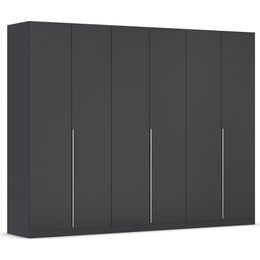 Drehtürenschrank Rauch "Kleiderschrank Schrank Garderobe AGORDO mit Dekor- oder Hochglanzfront" Schränke Gr. B/H/T: 271 cm x 210 cm x 54 cm, 6 St., grau (graumetallic) durchdachte Innenausstattung, in 6 Breiten und 2 Höhen MADE IN GERMANY