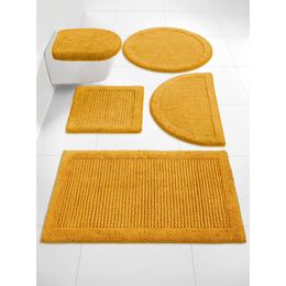 Badematte HEINE HOME Badematten Gr. rechteckig (45cm x 50cm),, gelb (senfgelb)