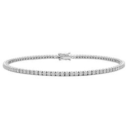 Goldarmband Vivance "0.7 ct Diamant Brillant Armband aus 585 Weißgold 18 cm" Armbänder Gr. 18, Weißgold 585, silberfarben (silber) Damen Gold Schmuck