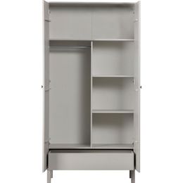 Garderobenschrank Woood "Madu" Schränke Gr. B: 100 cm, grau