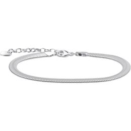 Armband Thomas Sabo "Schmuck Silber 925 Schlangenkettengliederung, A2169-001-21-L19V" Armbänder Gr. 19, Silber 925 (Sterlingsilber), silberfarben Damen Armkette