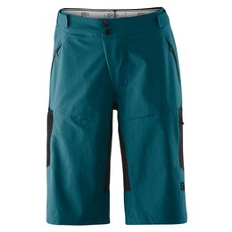 Radhose Gonso "CASINA" Gr. 40, Normalgrößen, blau (nachtblau) Damen Hosen Bike-Shorts, Fahrradhose, Sitzpolster und Taschen, Bund flexibel