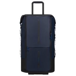 Weichgepäck-Trolley Samsonite "ECODIVER" Gr. B/H/T: 40 cm x 82 cm x 25 cm 80 l, blau (blue nights) Koffer Trolley, Reisetasche