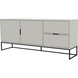 Sideboard Tenzo "LIPP" Sideboards Gr. B/H/T: 176,5 cm x 76 cm x 43 cm, 2 St., weiß (cotton weiß) mit 2 Türen und Schubladen, Design von Tenzo studio