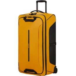 Reisetasche Samsonite "ECODIVER, 79 cm, Yellow" Gr. B/H/T: 44 cm x 79 cm x 31 cm, gelb (yellow) Taschen mit Trolley- und Rucksackfunktion; teilweise aus recyceltem Material