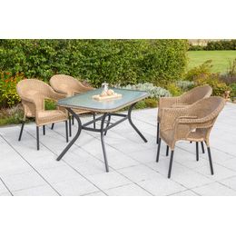 Garten-Essgruppe Merxx "Ravenna" Sitzmöbel-Sets beige (natur)