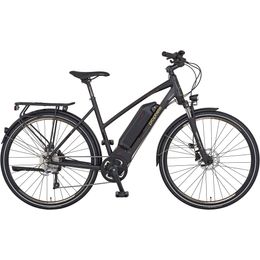 E-Bike Prophete "Entdecker eSport" E-Bikes Gr. 52 cm, 28 Zoll (71,12 cm), schwarz Pedelec, Elektrofahrrad für Damen, Trekkingrad