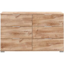 Schubkastenkommode wimex "Easy" Sideboards Gr. B/H/T: 130 cm x 83 cm x 41 cm, 6 St., braun (plankeneichefarben)