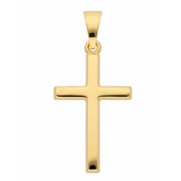 Adelia´s Ketten-Anhänger ADELIA´S "333 Gold Kreuz Anhänger" Schmuckanhänger Gr. Damen, Gelbgold 333, goldfarben (gold) Damen Goldschmuck für & Herren