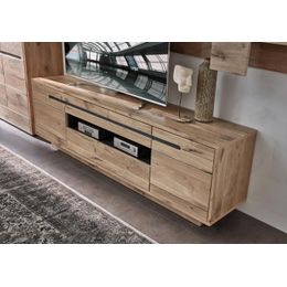 TV-Schrank Innostyle "BELLANO" Schränke Gr. B/H/T: 205 cm x 63 cm x 44 cm, 2 St., braun (front: viking oak nature mdf, korpus: außen nachbidlungen, innen graphit nachbildung) Viking Oak Nature