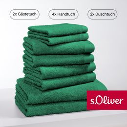 Handtuch Set s.Oliver "s. Oliver, besonders weich und saugfähig" Handtücher (Packung) Gr. 8 St., grün 2 Gästetücher 30x50, 4 Handtücher 50x100, Duschtücher 70x140