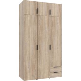 Kleiderschrank wimex "Modena" Schränke Gr. B/H/T: 120 cm x 225 cm x 54 cm, braun (eiche sägera) Drehtüren-Schrankprogramm