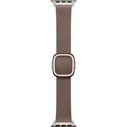 Apple Smartwatch-Armband "Moderne Schließe" Uhrenarmbänder Gr. 14,5-16,5 cm, braun (dunkeltaupe)