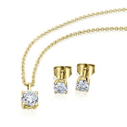 Ketten-Anhänger Vivance "0.3 ct Diamant Brillant Anhänger aus 585 Gelbgold" Schmuckanhänger Gr. 0.3 ct mit Diamant, Gelbgold 585-Diamanten, goldfarben (gold) Damen Gold Schmuck