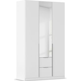 Drehtürenschrank Rauch "Kleiderschrank Schrank Garderobe AGORDO mit Dekor- oder Hochglanzfront" Schränke Gr. B/H/T: 136 cm x 229 cm x 54 cm, 3 St., weiß (alpinweiß) mit Außenschubkästen, in 6 Breiten und 2 Höhen MADE IN GERMANY