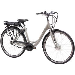 E-Bike Tretwerk "Cloud" E-Bikes Gr. 49 cm, 28 Zoll (71,12 cm), grau (aluminium grau) Pedelec, Elektrofahrrad für Damen u. Herren, Cityrad