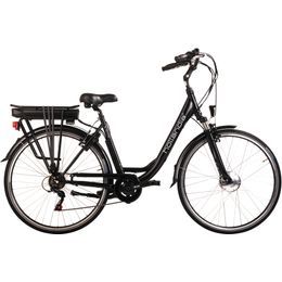 E-Bike Adore "E-Active" E-Bikes Gr. 50 cm, 28 Zoll (71,12 cm), schwarz Pedelec, Elektrofahrrad für Damen u. Herren, Cityrad