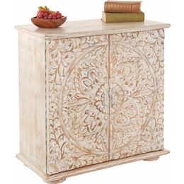 Kommode Home Affaire Sideboards Gr. B/H/T: 75 cm x 75 cm x 40 cm, beige (natur gewischt) Breite 75 cm