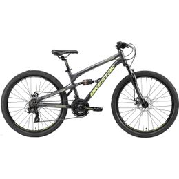 Mountainbike Bikestar Fahrräder Gr. 42cm, 27,5 Zoll (69,85cm), schwarz für Damen und Herren, Kettenschaltung