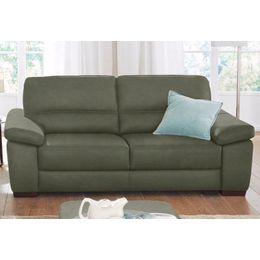 2-Sitzer Calia italia "Gaia, Sofa im edlen Design und mit erstklassigem Sitzkomfort", gr&uuml;n, B:177cm H:92cm T:97cm, Luxus-Microfaser Ginevra (100% Polyester), Sofas, aus pflegeleichtem Luxus-Microfaser Ginevra Hydro Care