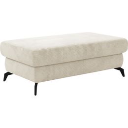 Sit & More Polsterhocker SIT & MORE "Bolero", beige (creme), B:121cm H:45cm T:67cm, 100% Polyester, Hocker, Polsterhocker