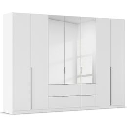 Drehtürenschrank Rauch "Kleiderschrank Schrank Garderobe AGORDO mit Dekor- oder Hochglanzfront" Schränke Gr. B/H/T: 315 cm x 229 cm x 54 cm, 7 St., weiß (alpinweiß) mit Außenschubkästen, in 6 Breiten und 2 Höhen MADE IN GERMANY