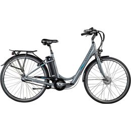 Zündapp E-Bike ZÜNDAPP "Green 2.7" E-Bikes Gr. 48 cm, 28 Zoll (71,12 cm), grau Pedelec, Elektrofahrrad für Damen u. Herren, Cityrad