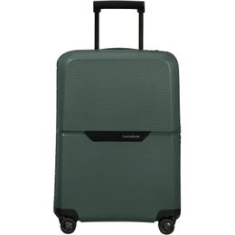 Hartschalen-Trolley Samsonite "MAGNUM ECO forest green, 55 cm" Gr. B/H/T: 40 cm x 55 cm x 20 cm 38 l, grün (forest green) Koffer Reisegepäck Made in Europe TSA-Zahlenschloss