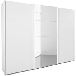 Schwebetürenschrank Rauch "Kleiderschrank Schrank Garderobe Wäscheschrank BESTSELLER KEPAN" Schränke Gr. B/H/T: 270 cm x 210 cm x 62 cm, 3 St., weiß inkl. Schubladen-Einsatz und extra Einlegeböden MADE IN GERMANY