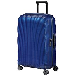 Hartschalen-Trolley Samsonite "C-LITE 69" Gr. -, blau (deep blue) Koffer Reisekoffer Aufgabegepäck für Flugreisen TSA-Zahlenschloss