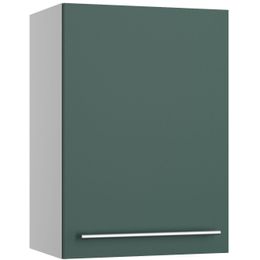 Hängeschrank Optifit "Bern2" Schränke Gr. B/H/T: 50 cm x 70,4 cm x 34,9 cm, 1 St., grün (steingrün, hellgrau) Breite 50 cm, 1 Tür, 2 Einlegeböden