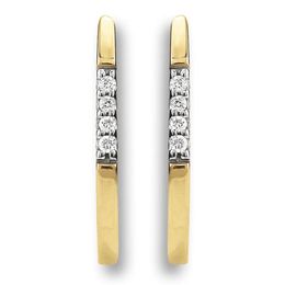 Paar Ohrhänger ONE ELEMENT "0.03 ct Diamant Brillant Ohrringe Ohrstecker aus 585 Gelbgold" Gr. Damen, 0.03 ct mit Diamant, Diamanten, goldfarben (gold) Damen Gold Schmuck