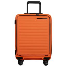 Hartschalen-Trolley Samsonite "RESTACKD 55 inkl. 2 Packtaschen" Gr. B/H/T: 40 cm x 55 cm x 23 cm 42 l, orange (papaya) Koffer Handgepäckkoffer mit TSA Schloss Volumenerweiterung