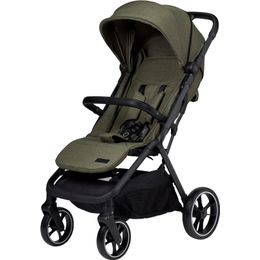 Kinder-Buggy MOON "ZAC" grün (moss) Baby Kinderwagen inkl. Tragetasche und Regenschutz